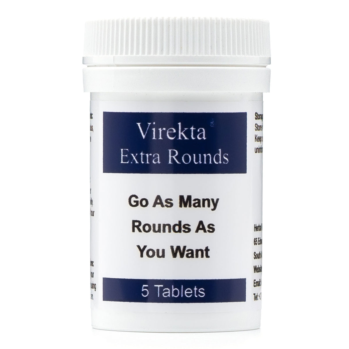 Virekta Extra Rounds - 5 Tablets For Sexual Endurance – Herbal Remedies ...